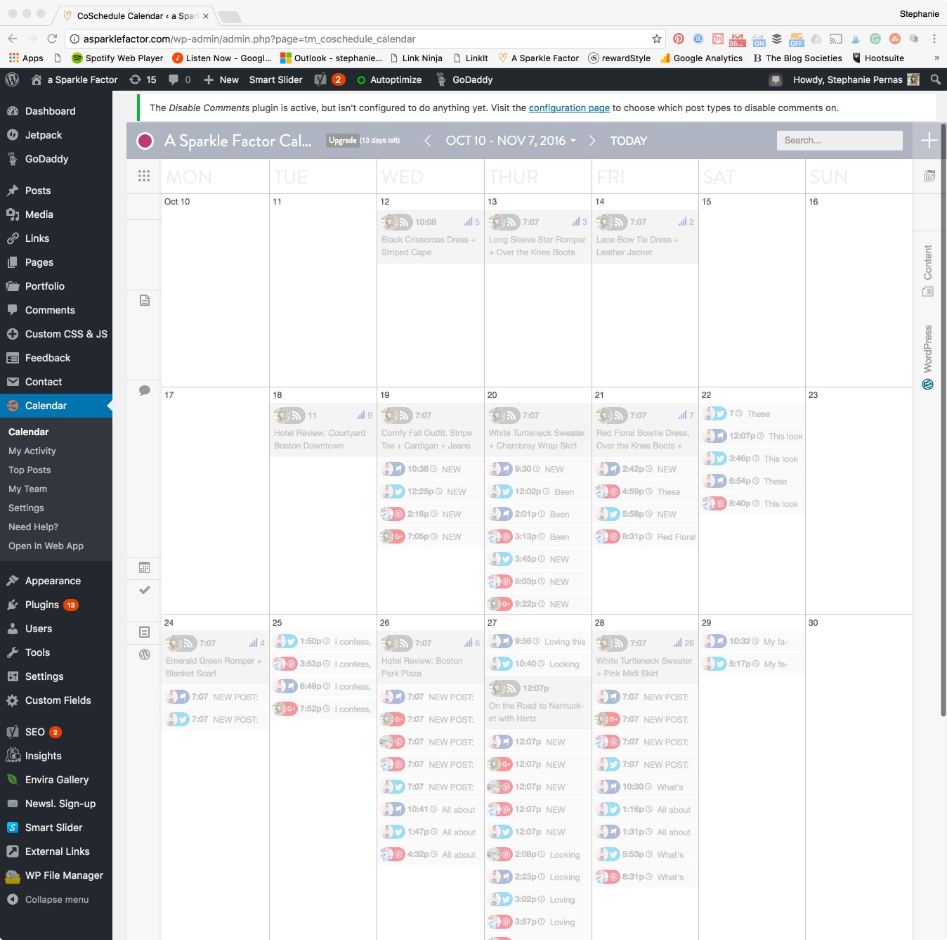 How I Plan My Editorial Calendar - Stephanie Pernas