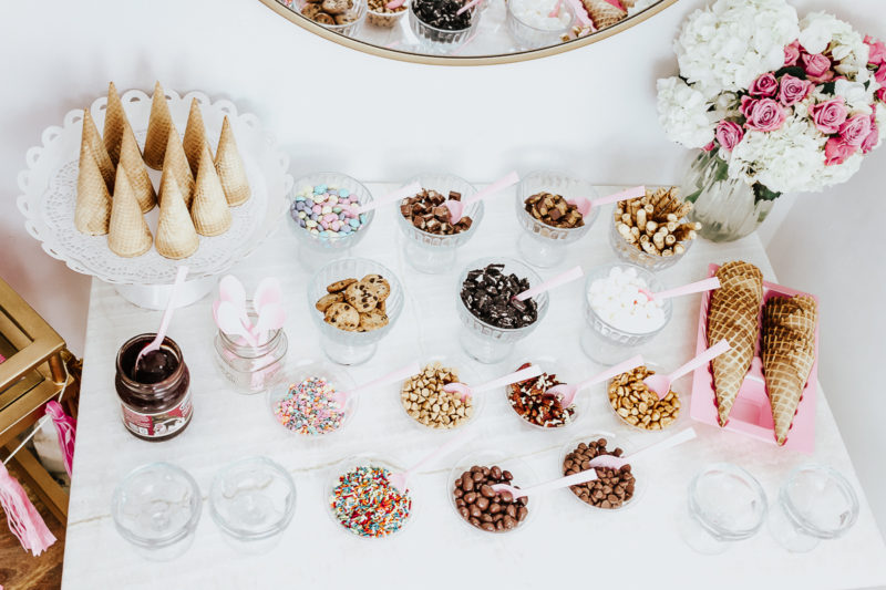 How to Set Up a DIY Ice Cream Bar - Stephanie Pernas