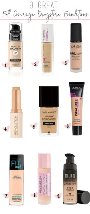 9 Great Full-Coverage Drugstore Foundations - Stephanie Pernas